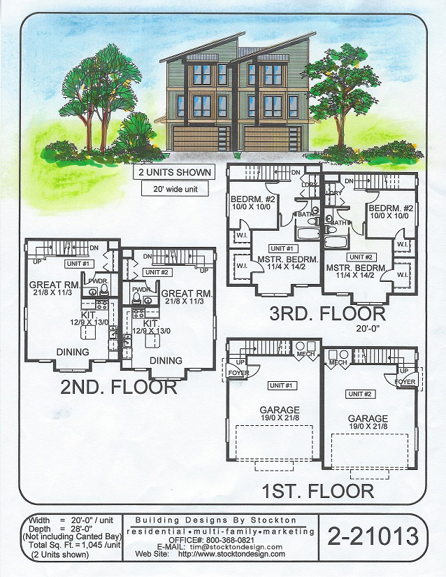 Duplex House, Floor, & Home Building Plans