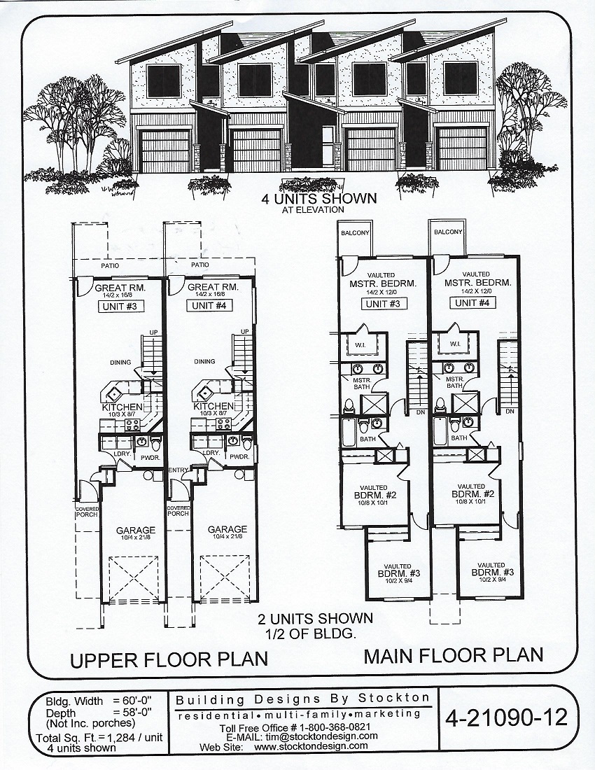 Multi Family Home and Building Plans