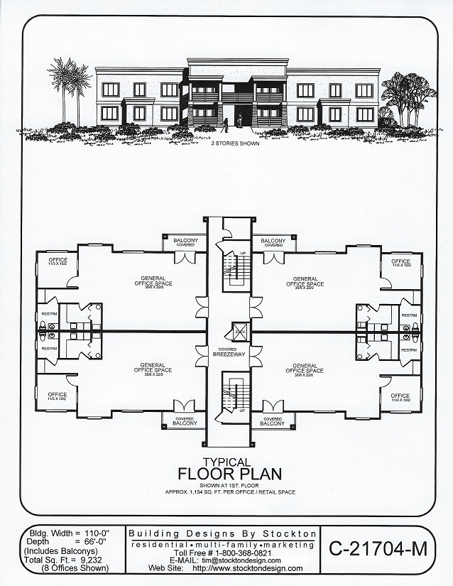 2 Story Commercial Building Floor Plans Plans Layout